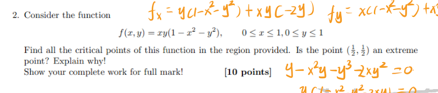 Solved 2. Consider the function | Chegg.com