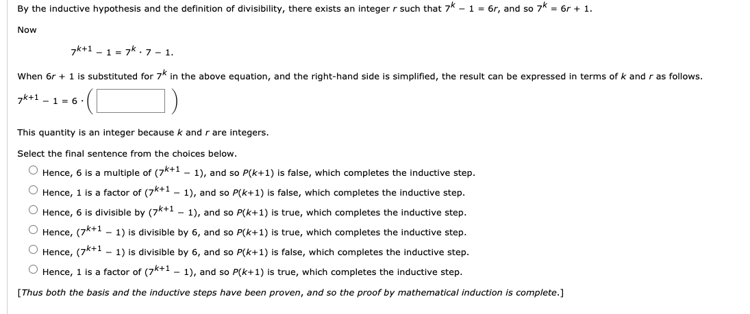 Solved Prove the following statement by mathematical | Chegg.com