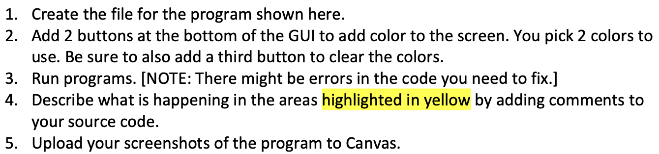 Solved 1. Create the file for the program shown here. 2. Add | Chegg.com