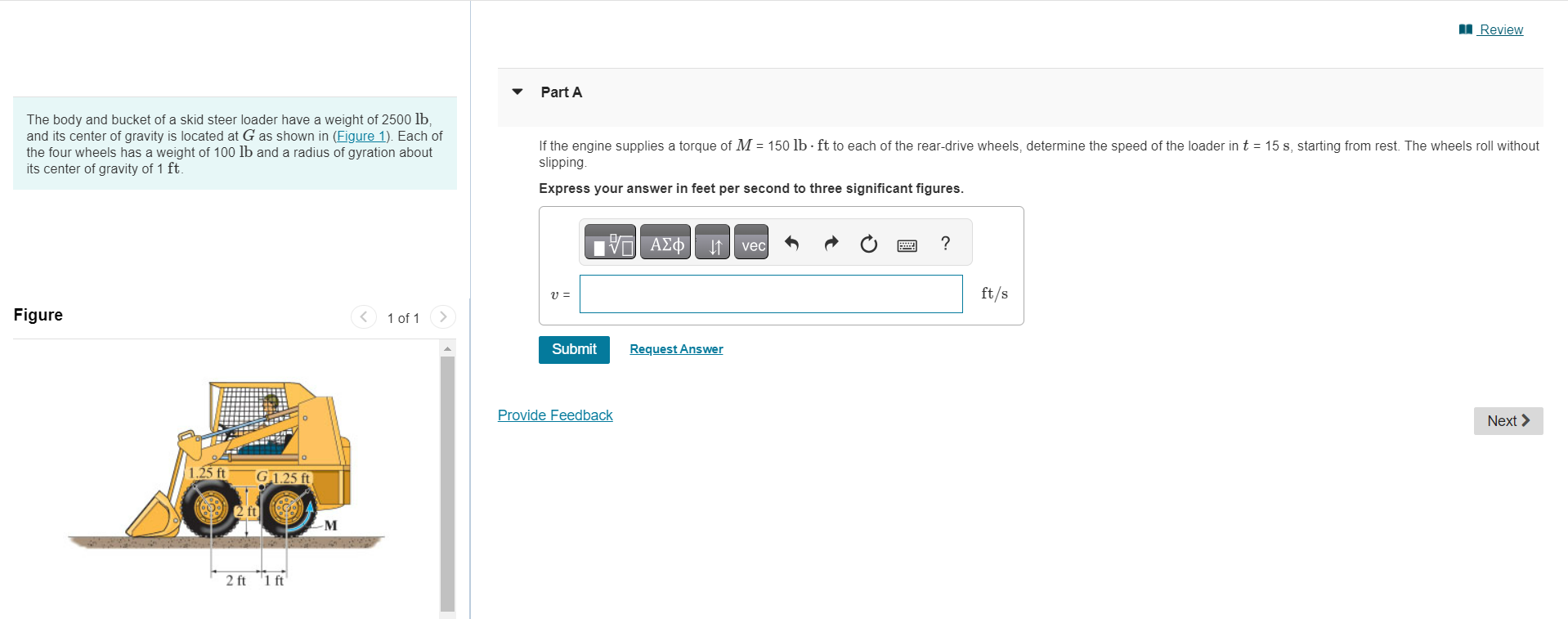 Solved The body and bucket of a skid steer loader have a | Chegg.com
