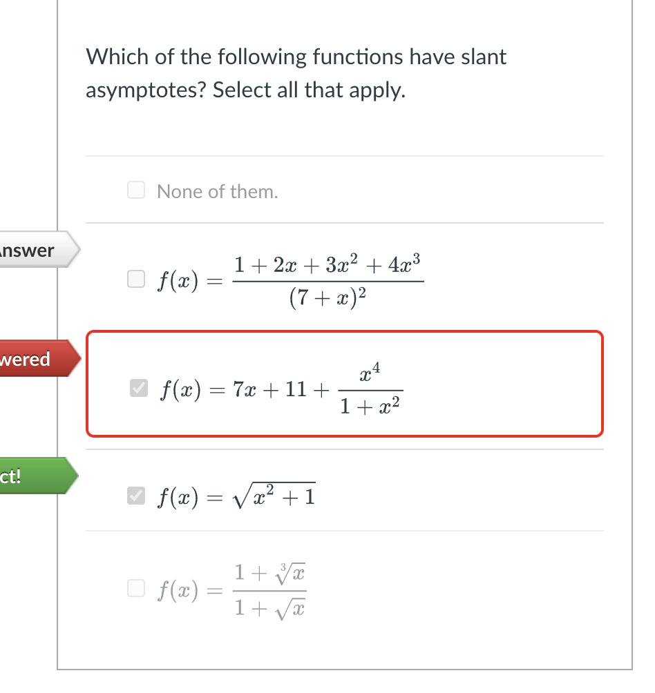 Solved I need an explanation on why the correct answers to | Chegg.com