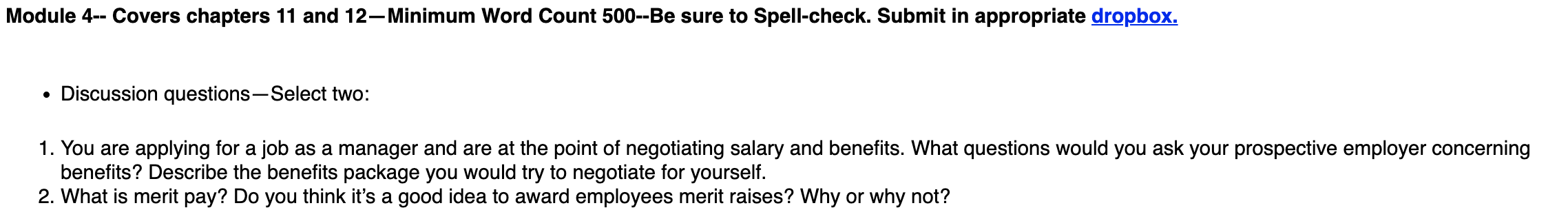 Solved Module 4-- Covers chapters 11 and 12-Minimum Word | Chegg.com