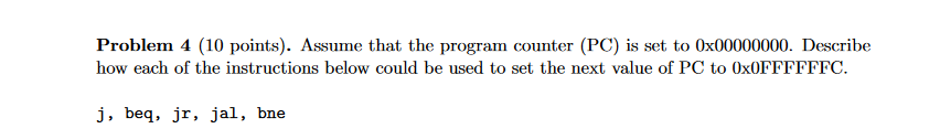 Solved Problem 4 (10 points). Assume that the program | Chegg.com