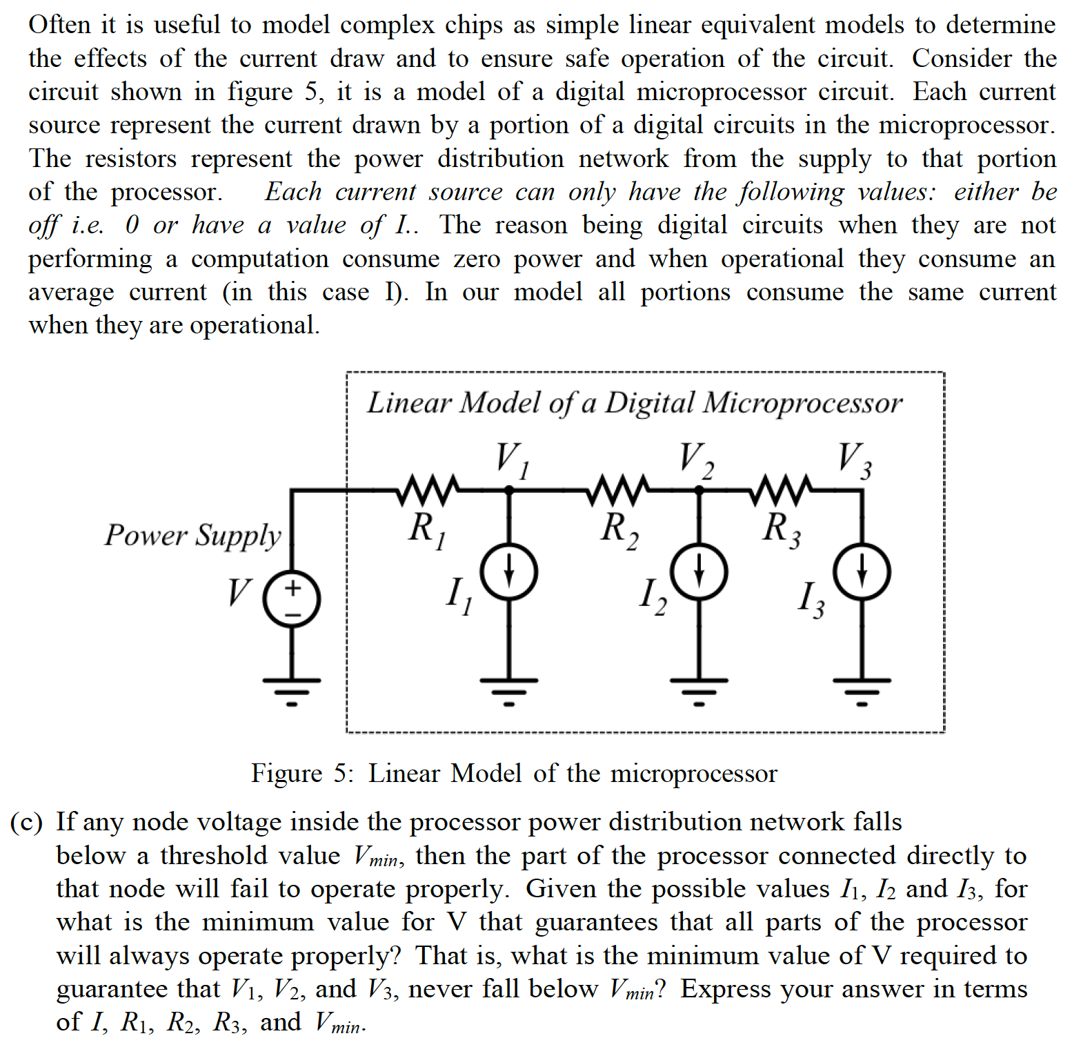 Solved Often it is useful to model complex chips as simple | Chegg.com