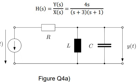 Solved A. Using the transfer function in Q4.(a), for a step | Chegg.com