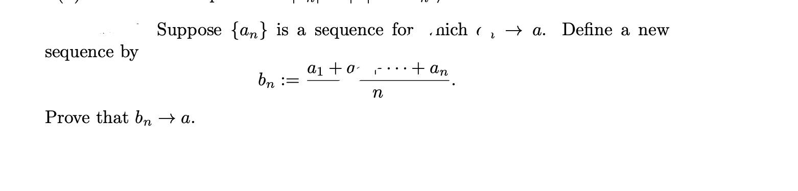 Solved Suppose {an} is a sequence for , nich c →a. Define a | Chegg.com