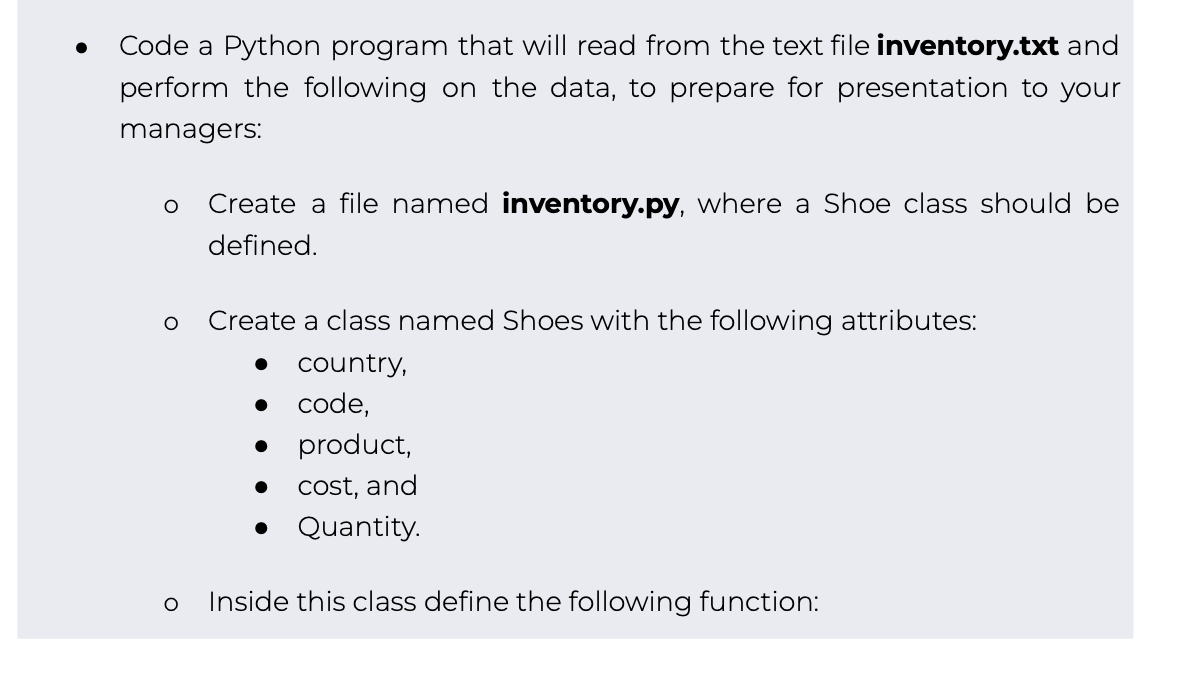 Solved Code a Python program that will read from the text | Chegg.com