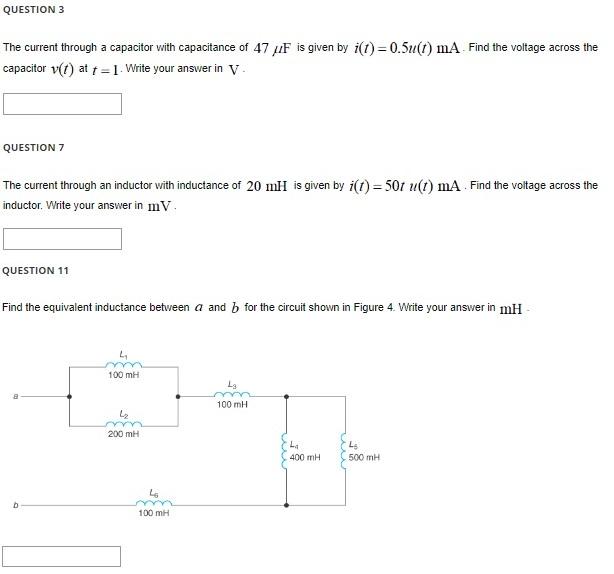 Solved The current through a capacitor with capacitance of | Chegg.com