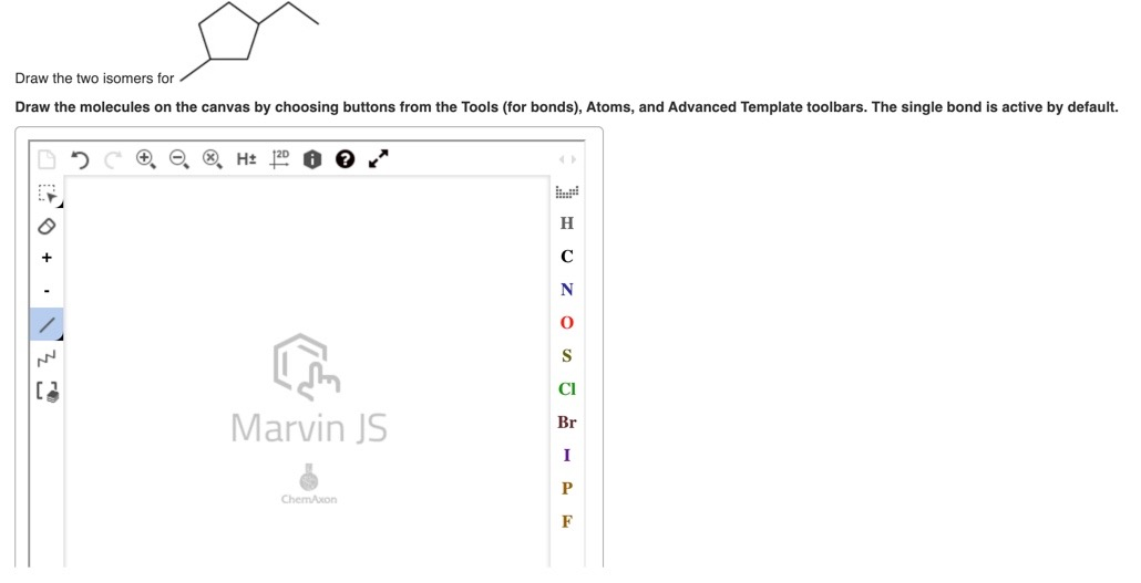 Solved Draw the two isomers for Draw the molecules on the | Chegg.com