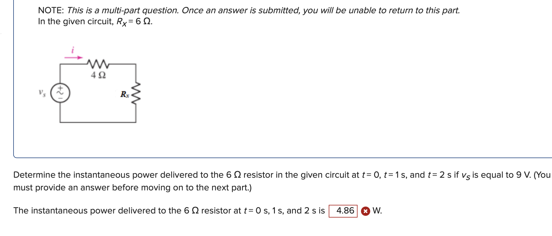Solved NOTE: This is a multi-part question. Once an answer | Chegg.com