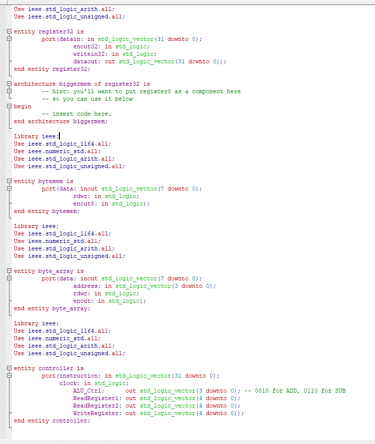 (Please Help) 1.An 8 bit register called register8 | Chegg.com