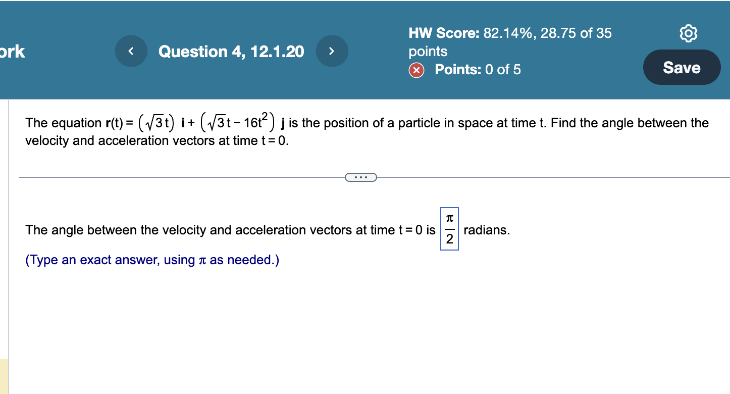 Solved The equation r(t) = (sqrt(3t))i +(sqrt(3t)-16t^2)j is | Chegg.com