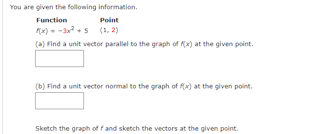 Solved You are given the following information. Function | Chegg.com