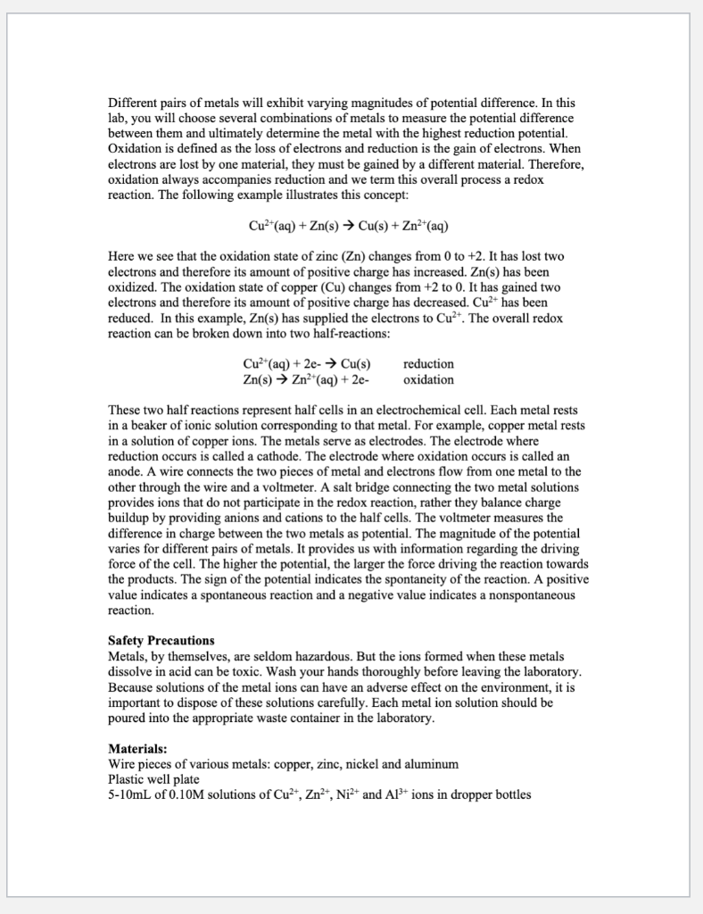 Solved Question 8 4 pts Answer the post lab questions based | Chegg.com