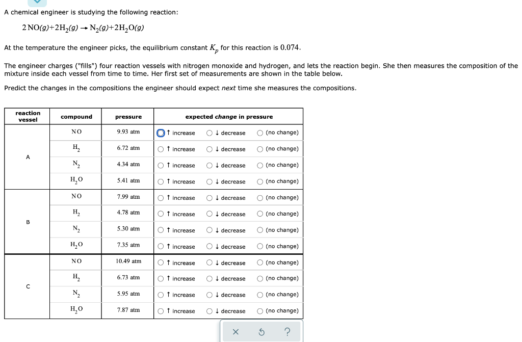Solved The engineer charges ("fills") four reaction vessels | Chegg.com
