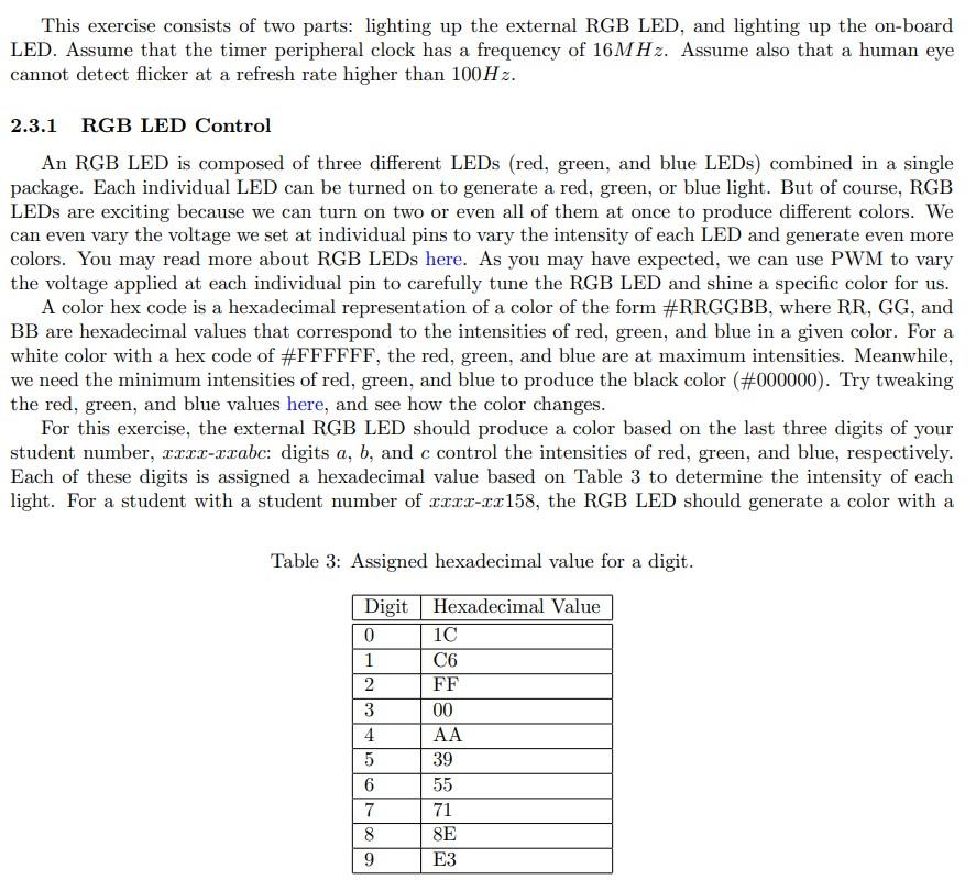 Solved This exercise consists of two parts: lighting up the | Chegg.com