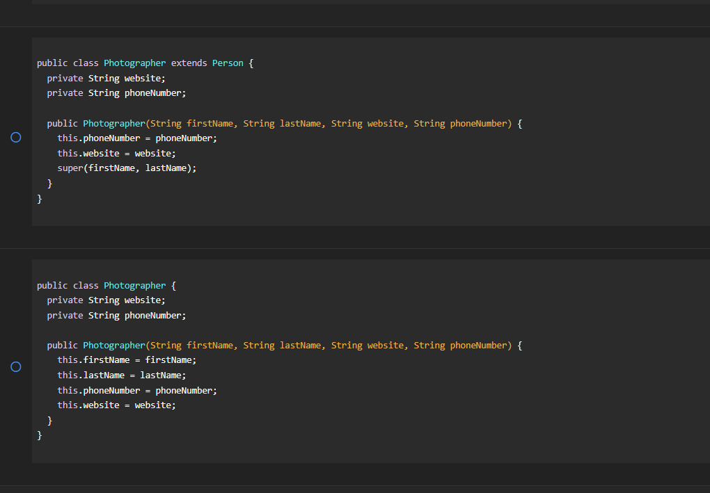 Solved Given the following Person class: public class Person | Chegg.com