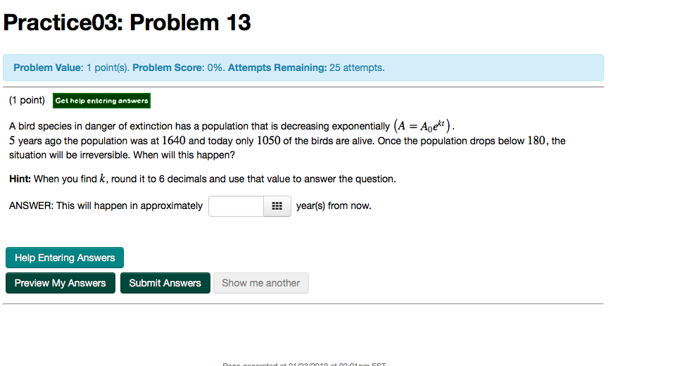Solved Practice03: Problem 13 Problem Value: 1 point(s). | Chegg.com