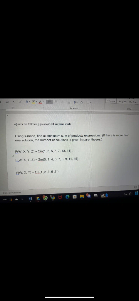 Solved Aliswer the following questions. Show your werk Using | Chegg.com