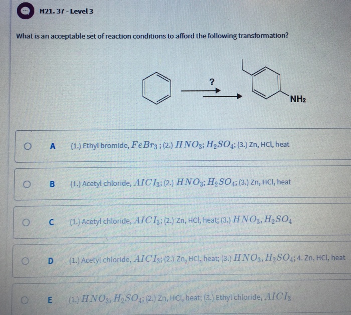 Solved H21.37 -Level 3 What is an acceptable set of reaction | Chegg.com Solved H21.37 -Level 3 What is an acceptable set of reaction | Chegg.com