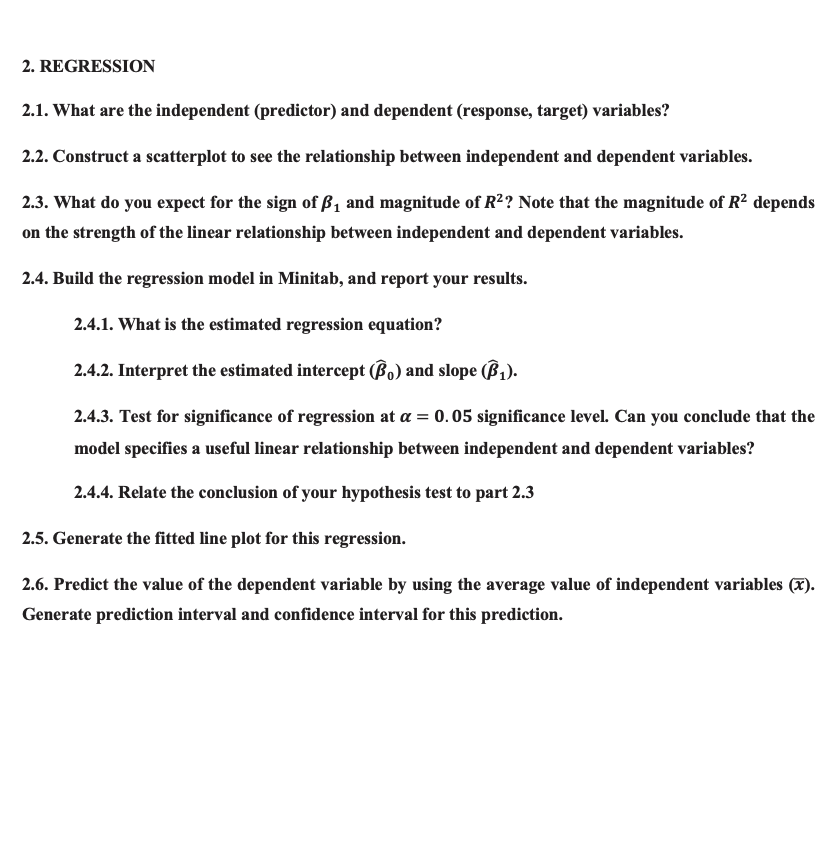 Solved 1. ANOVA 1.1. Identify the treatment (factor) and the | Chegg.com