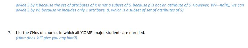Solved Relational Algebra - Database Systems If you can't do | Chegg.com