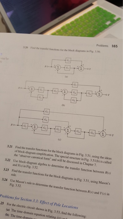 Solved Find the transfer functions for the block diagrams in | Chegg.com