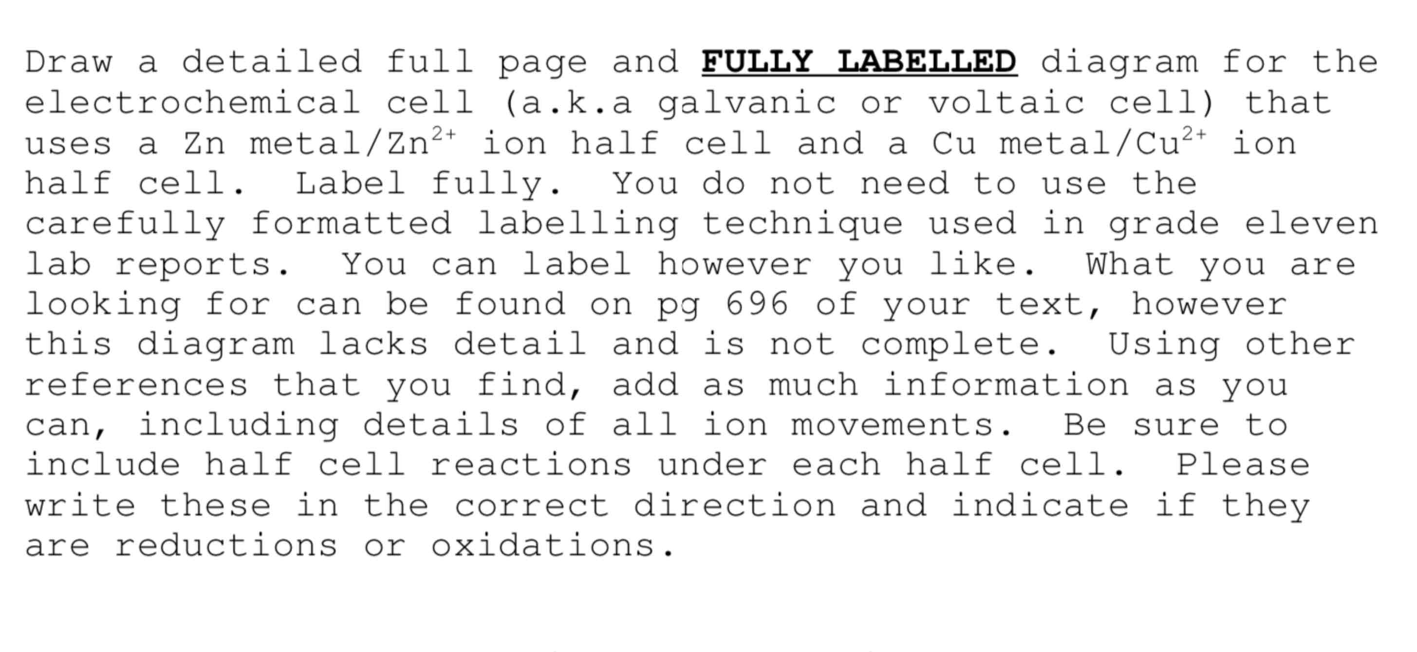Solved Draw a detailed full page and FULLY LABELLED diagram | Chegg.com