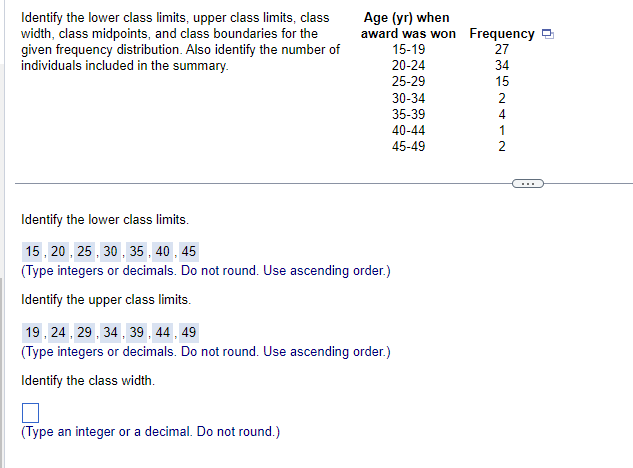 Solved Identify the class midpoints? Identify the class | Chegg.com
