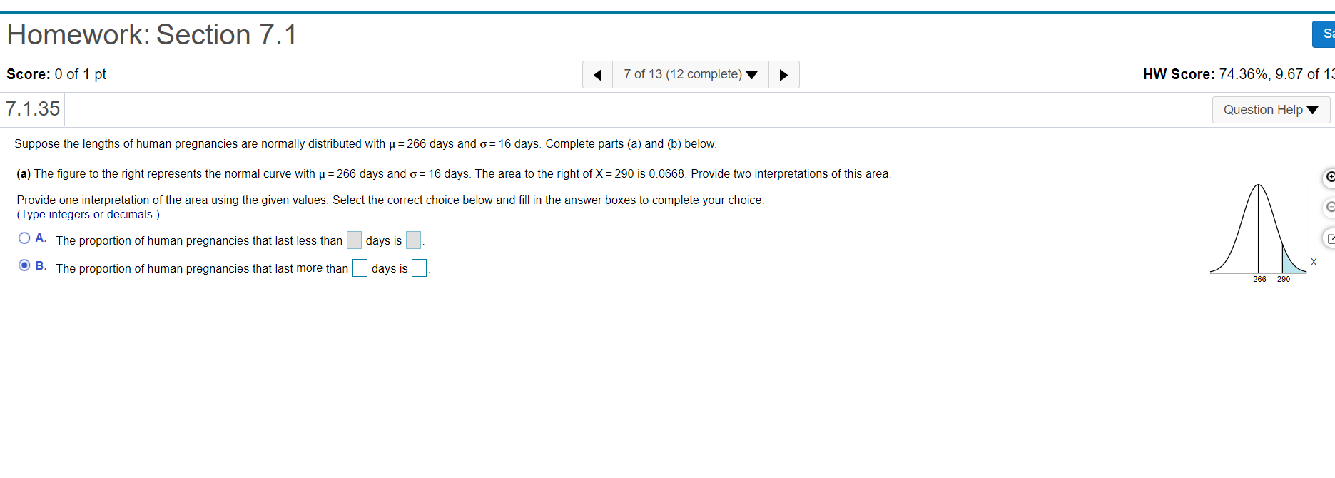 Solved Homework Section 7 1 Sa Score 0 Of 1 Pt 7 Of 13 12