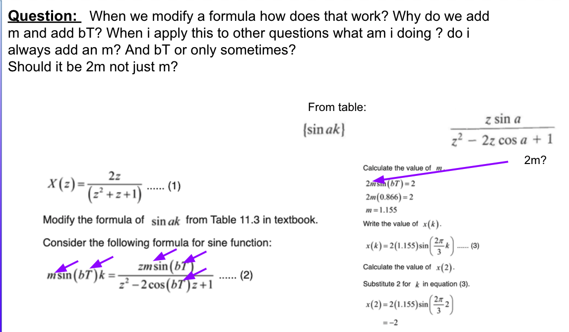 Solved Question: When we modify a formula how does that | Chegg.com