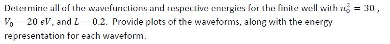 Solved Determine all of the wavefunctions and respective | Chegg.com
