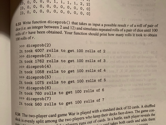 Solved Answer question 6.33 Python 3.0 Look at the picture | Chegg.com