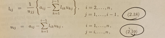 Solved 5. [3+2pt] LU factorization without pivoting. (a) | Chegg.com