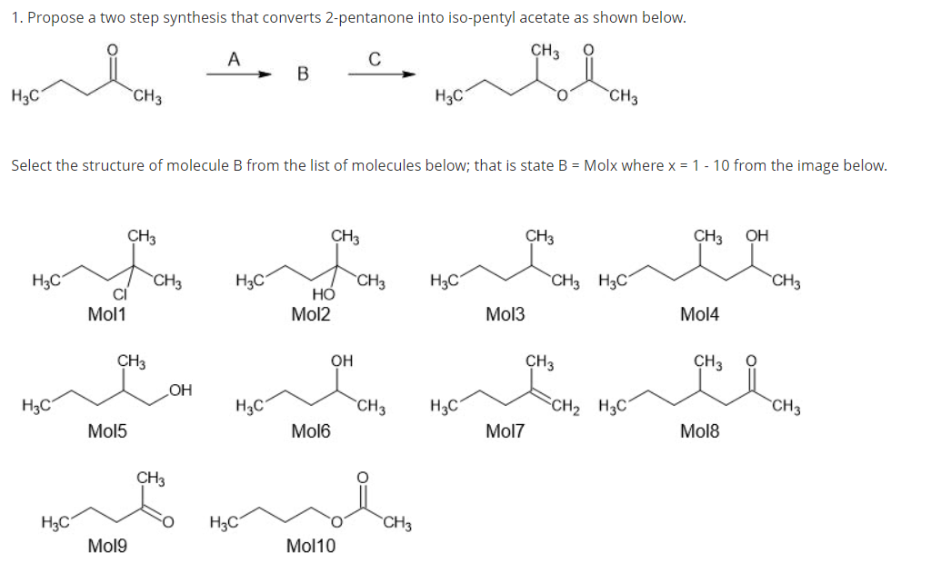 Solved 1. Propose a two step synthesis that converts | Chegg.com