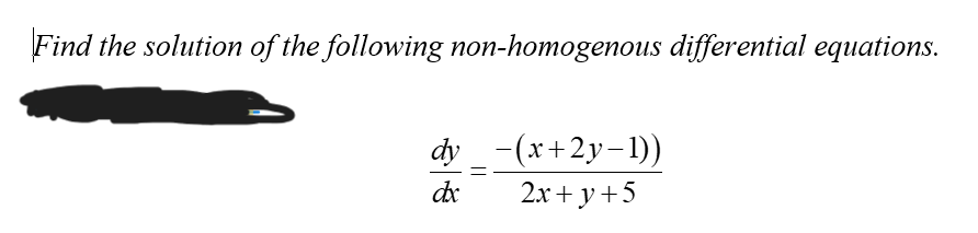 Solved Find the solution of the following non-homogenous | Chegg.com