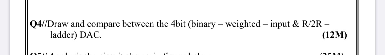 Solved Q4//Draw and compare between the 4bit (binary – | Chegg.com