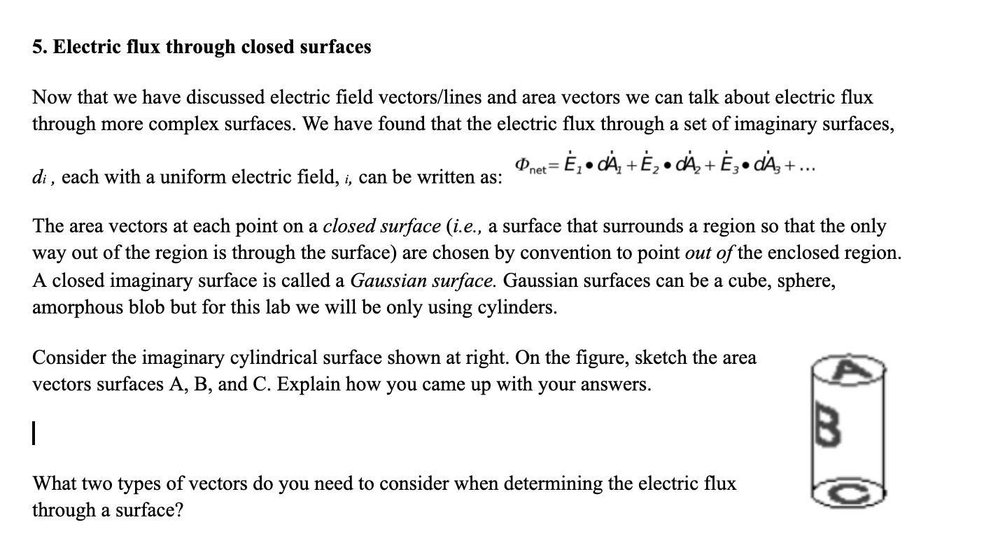 Solved 5. Electric flux through closed surfaces Now that we | Chegg.com