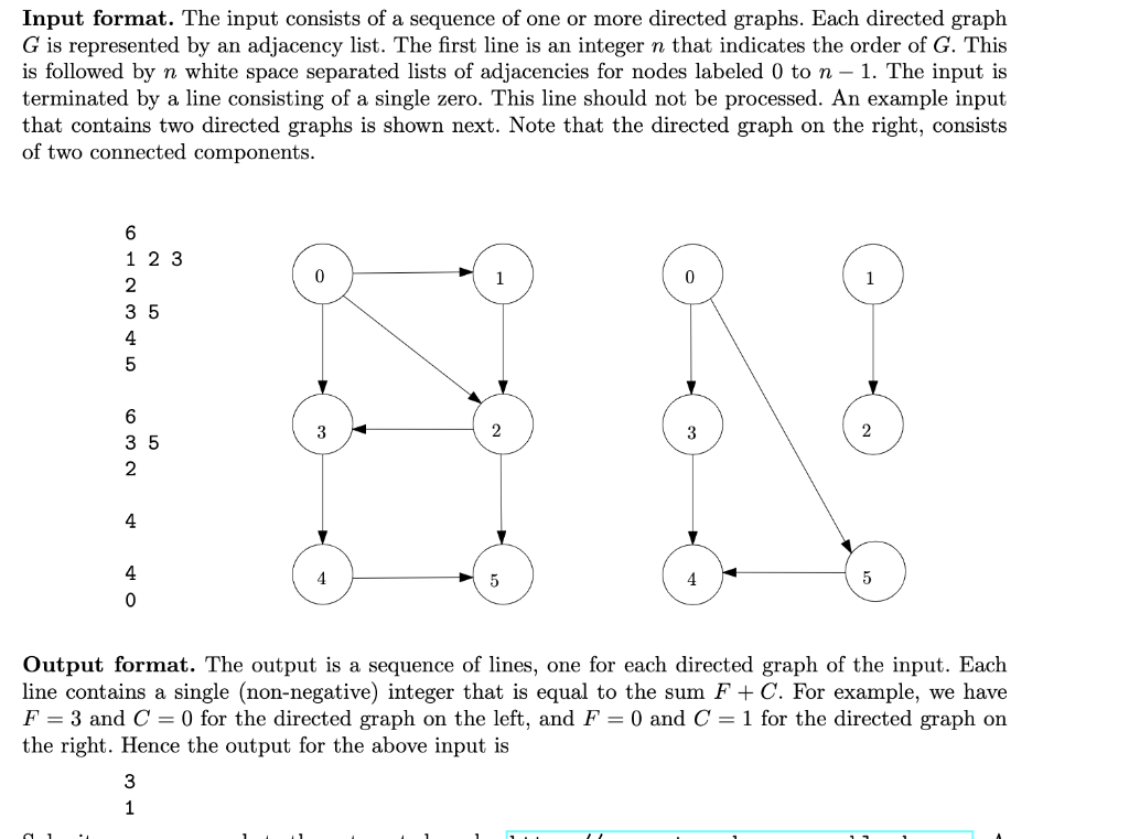 Solved Input format. The input consists of a sequence of one | Chegg.com
