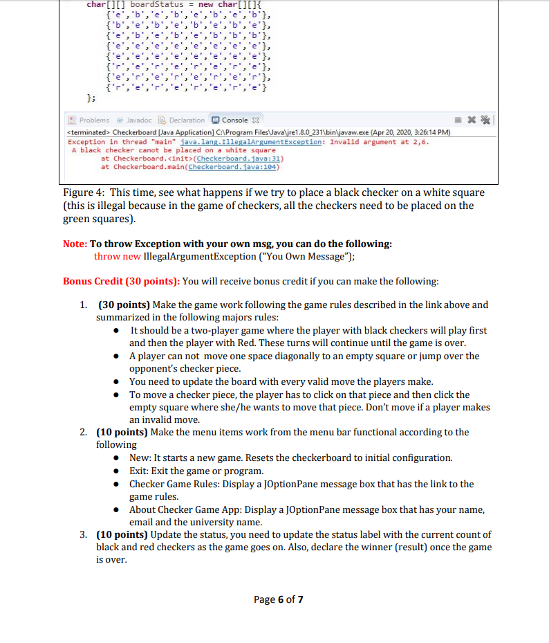 In this project, we will design a checkerboard | Chegg.com