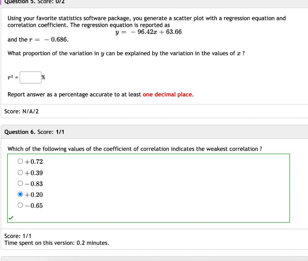Solved In the sample linear regression equation y = a + bx, | Chegg.com