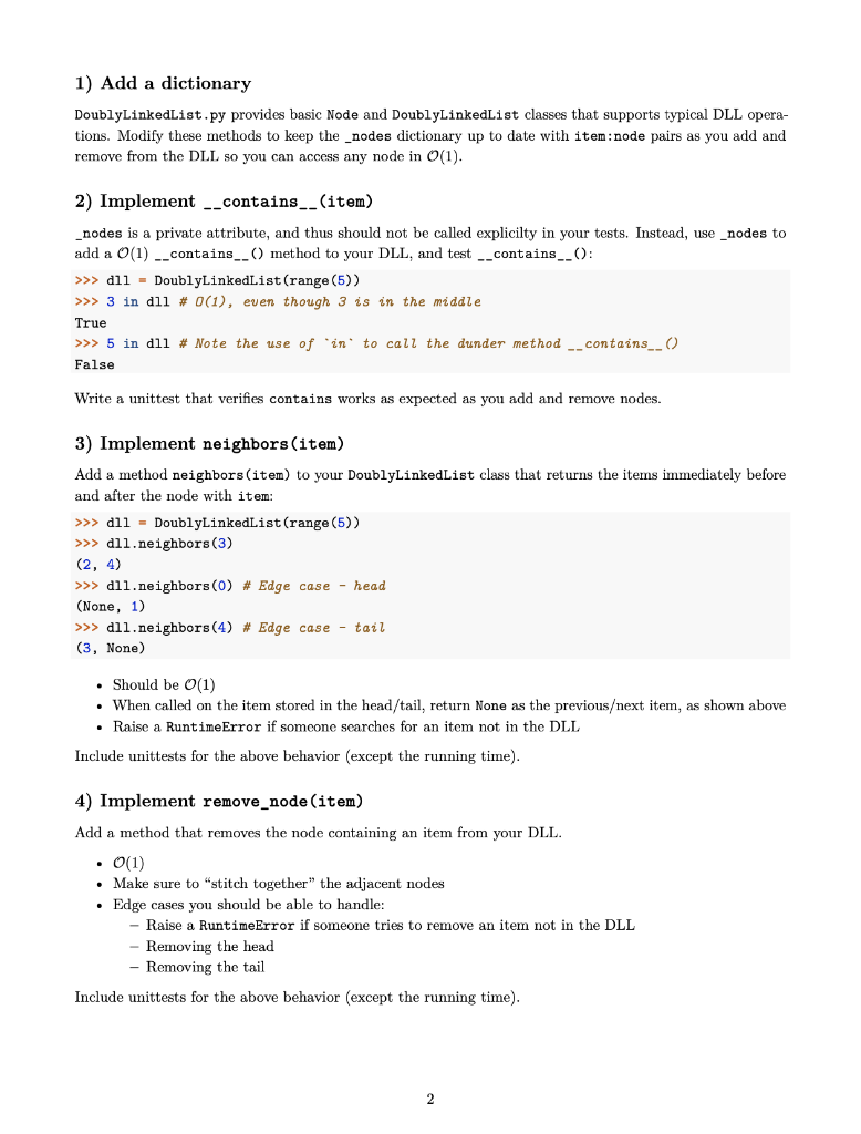 Solved Mod 4 Homework Enhanced Doublylinkedlist Doubly 2196