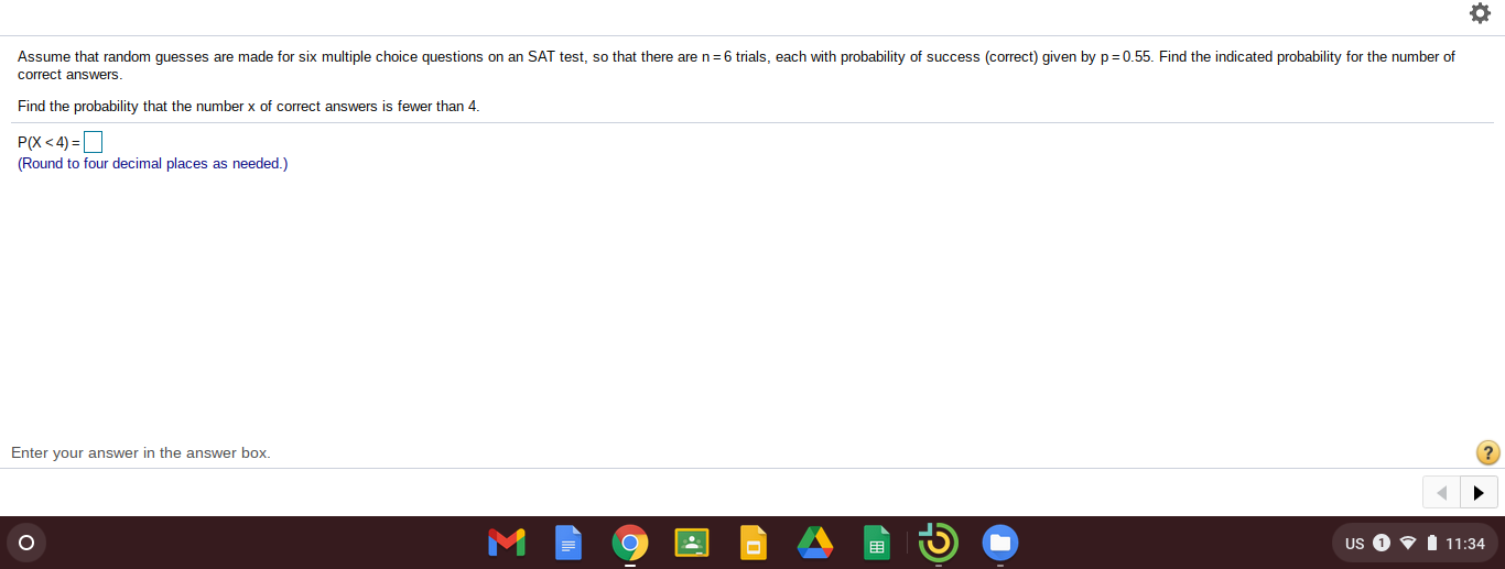 Solved Assume that random guesses are made for six multiple | Chegg.com