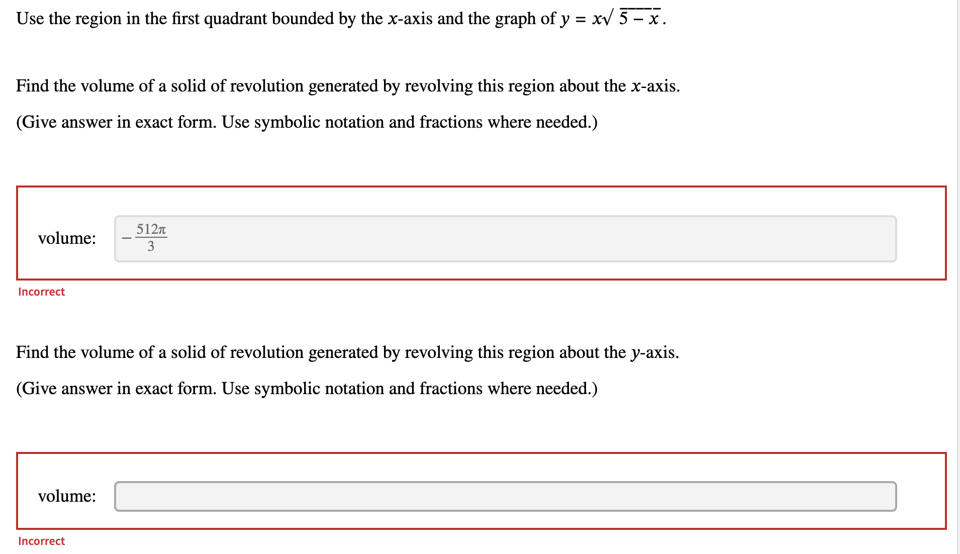 Solved Use the region in the first quadrant bounded by the | Chegg.com