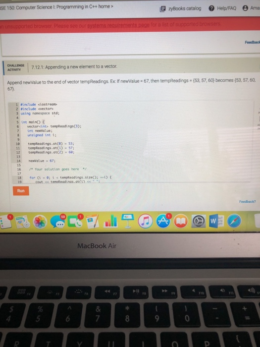 Solved SE 150: Computer Science t Programming in C++ home | Chegg.com