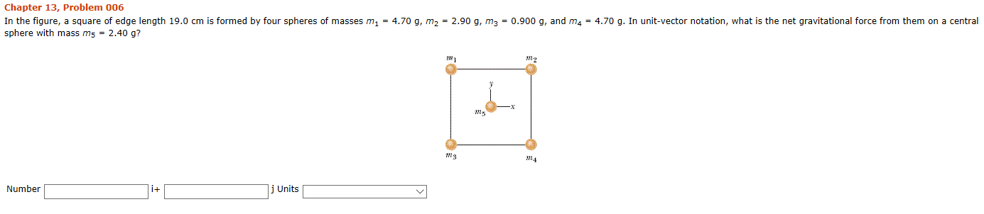 Solved Chapter 13, Problem 006 In the figure, a square of | Chegg.com