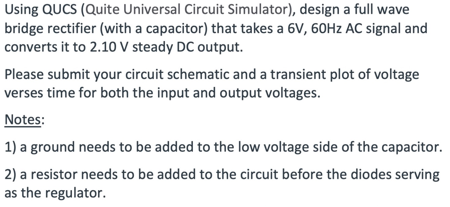 Using QUCS (Quite Universal Circuit Simulator), | Chegg.com