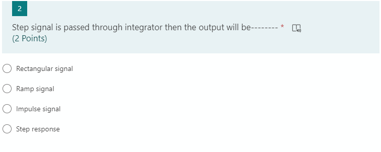 Solved 2 Step signal is passed through integrator then the | Chegg.com