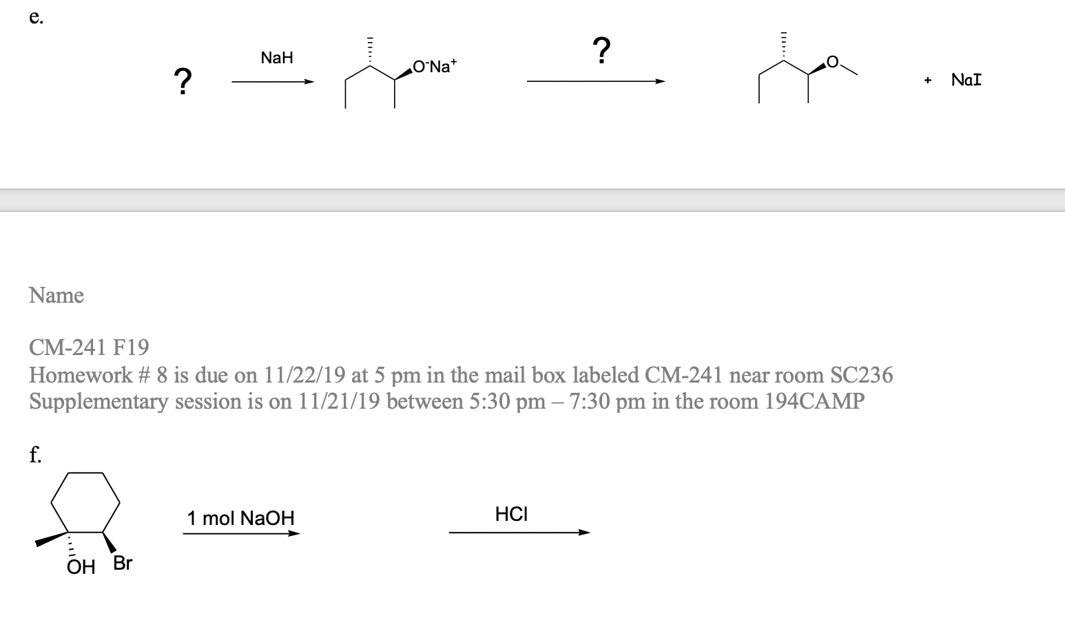 Solved 3. Write the product/s in each of the following | Chegg.com