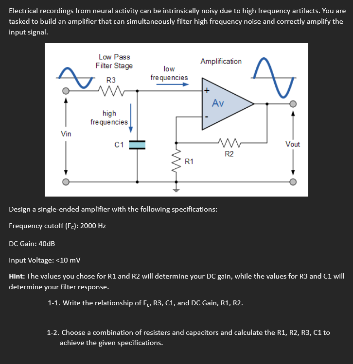 Solved Electrical recordings from neural activity can be | Chegg.com